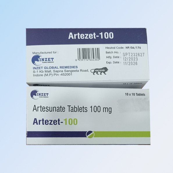Artezet 100 ｜ 青蒿琥酯 Artesunate Tablets 100mg - 10x10 100 Pills by Inzet ...